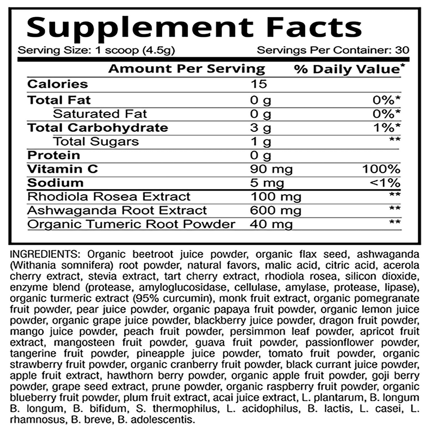 Patriot Power Reds Antioxidant Energy & Mood Booster Powder Blend ...